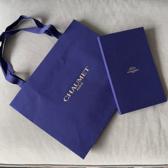 Chaumet | Storage & Organization | Chaumet Blue Shopping Bag Gift Bag ...